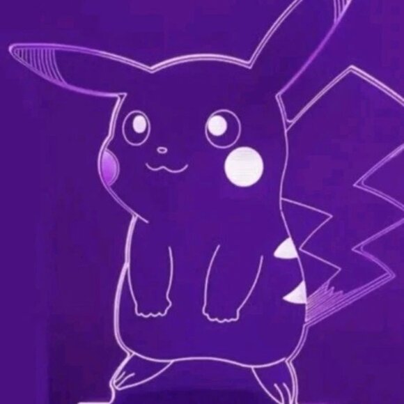 Creative 3D | Accents | Pokmon Pikachu 3d Visualization Rgb Lamp 7 ...